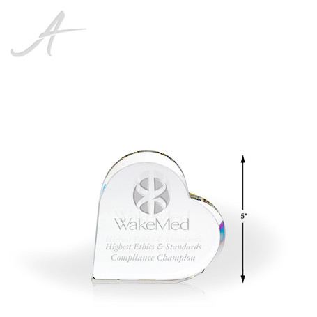 Heart Keepsake Crystal Award | Engraved Crystal Awards | Awarding You