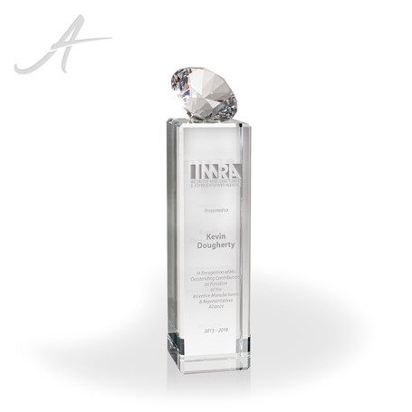 Adamas Diamond Tower Award | Engraved Crystal Awards | Awarding You