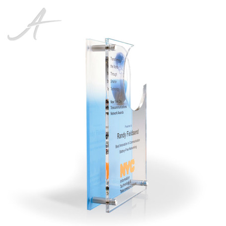 Round Logo Acrylic Cutout Awards | Acrylic Awards | Awarding You