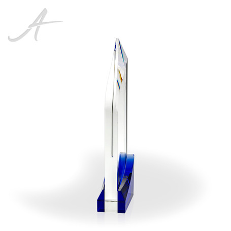 Shore Wave Crystal Award - 10.5" Tall | Crystal Awards | Awarding You