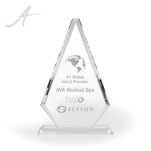 Monde Diamond Glass Award | Engraved Glass Awards | Awarding You
