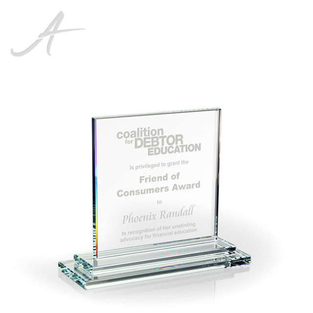 Ovation Glass Award | Engraved Glass Awards | Awarding You