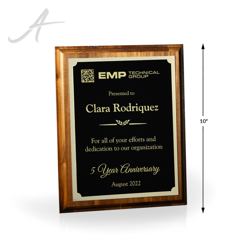 Goldwell Leadership Plaque | Engraved Award Plaques | Awarding You