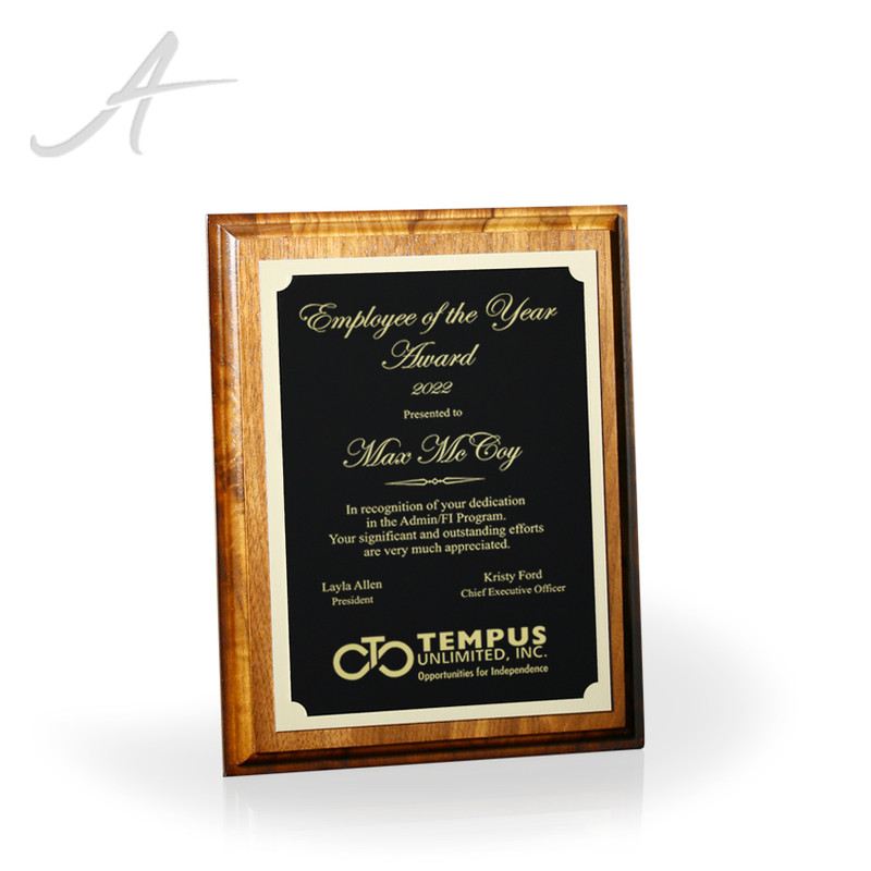 Goldwell Leadership Plaque | Engraved Award Plaques | Awarding You