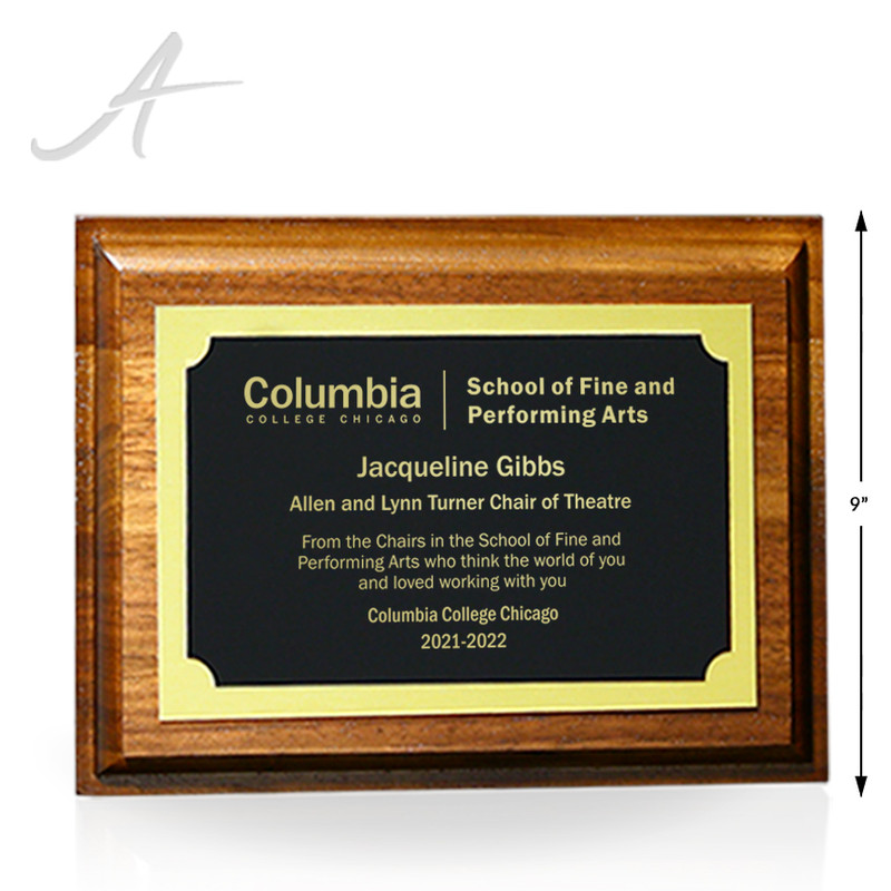 Goldwell Leadership Plaque | Engraved Award Plaques | Awarding You