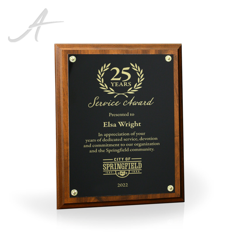 Jackson Cherry Finish Plaque | Engraved Award Plaques | Awarding You