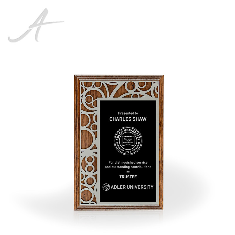 Remy Engraved Reclaimed Oak Plaque | Engraved Award Plaques | Awarding You
