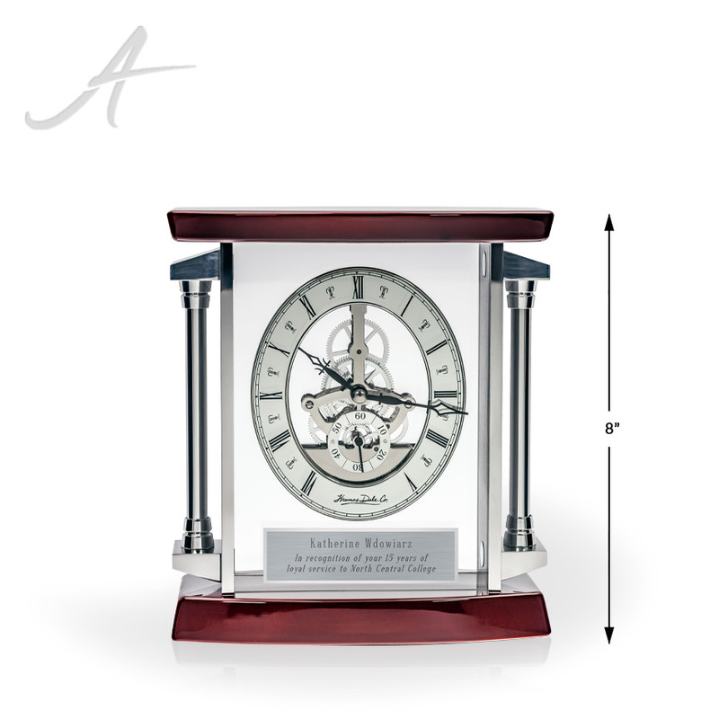 Masa Rosewood Desk Clock | Corporate Recognition Gifts | Awarding You