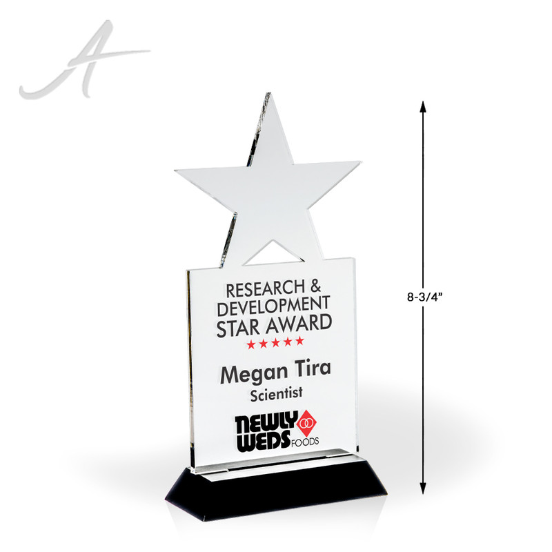 Star Topper Acrylic Award - UV Print | Acrylic Awards | Awarding You