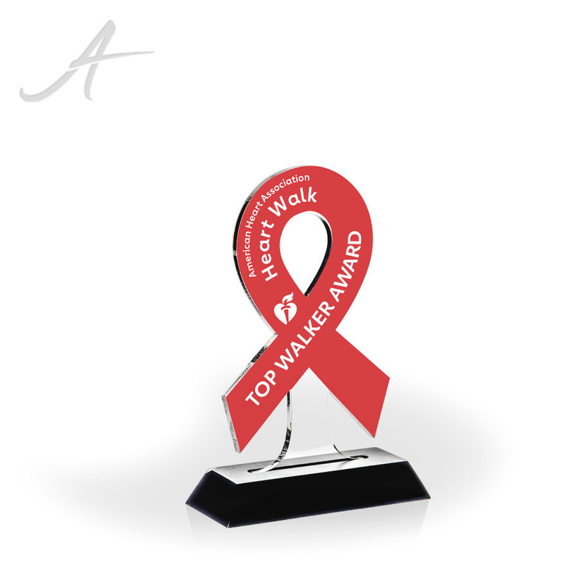 Ribbon Acrylic Awards -UV Print - 6" Tall | Acrylic Awards | Awarding You