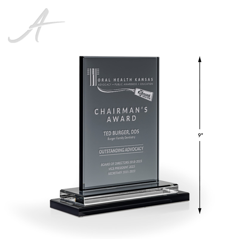 Slate Glass Award | Engraved Glass Awards | Awarding You