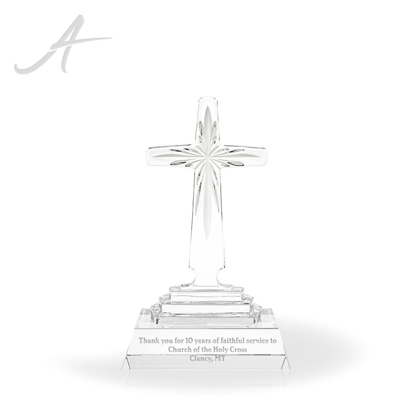 Standing Cut Crystal Cross | Engraved Crystal Awards | Awarding You