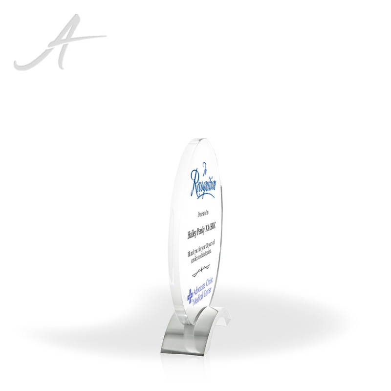 Cosmic Round Acrylic Awards with Silver Base | Acrylic Awards ...