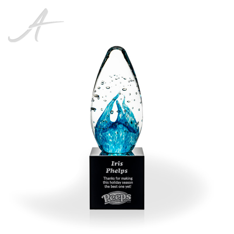 Besly Art Glass Egg Award - Black Cube | Art Glass Awards | Awarding You