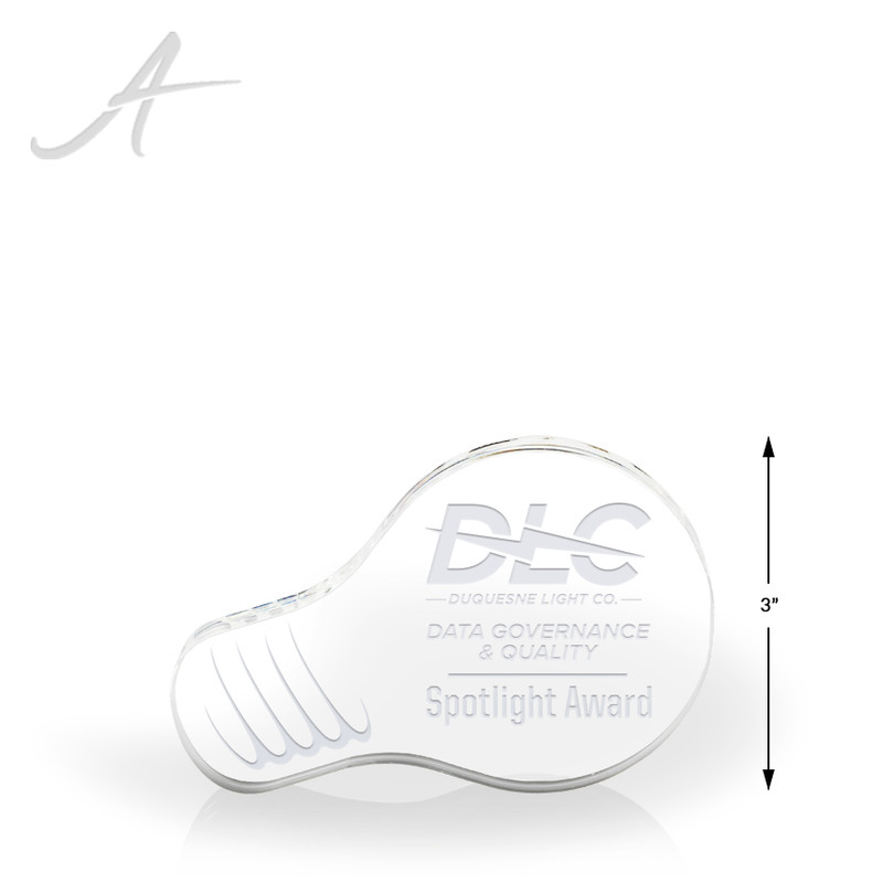 Illuminate Acrylic Light Bulb Paperweight | Acrylic Awards | Awarding You