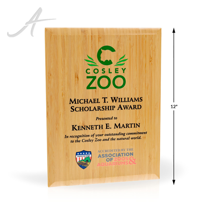 Zen Bamboo Plaque | Engraved Award Plaques | Awarding You