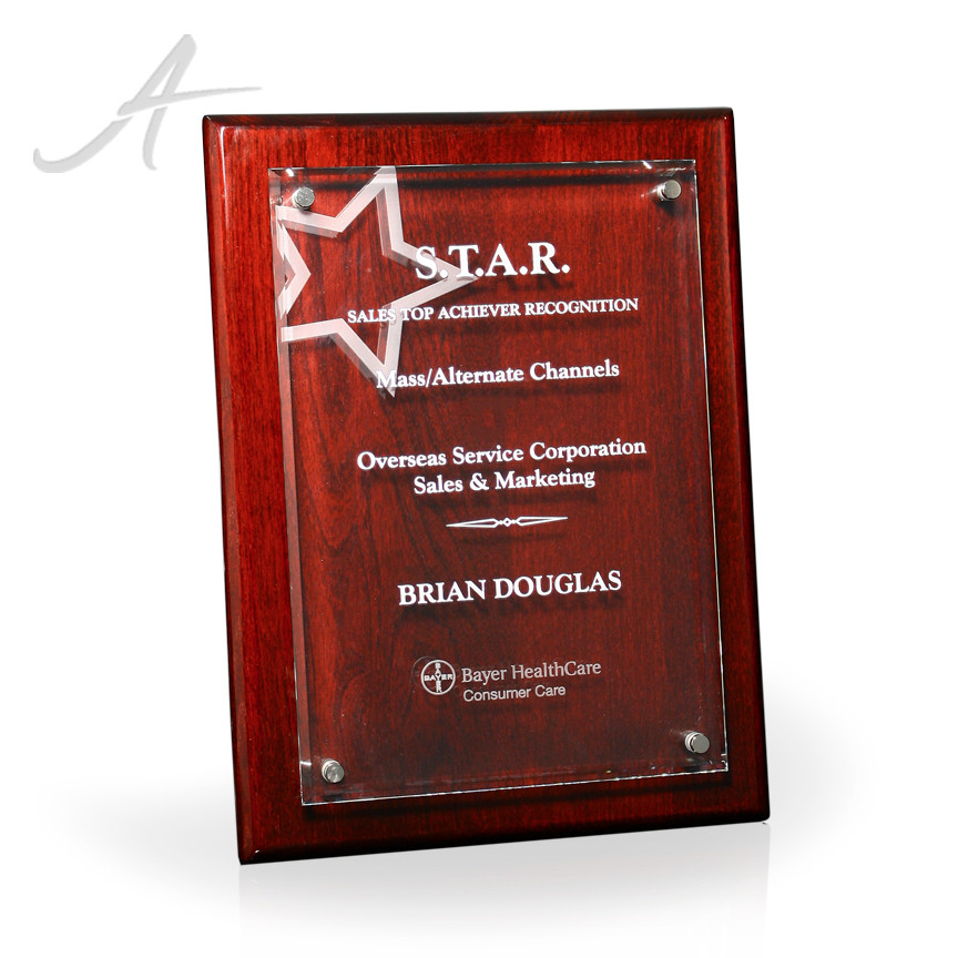 Black Tesla Glass Plaques | Engraved Award Plaques | Awarding You
