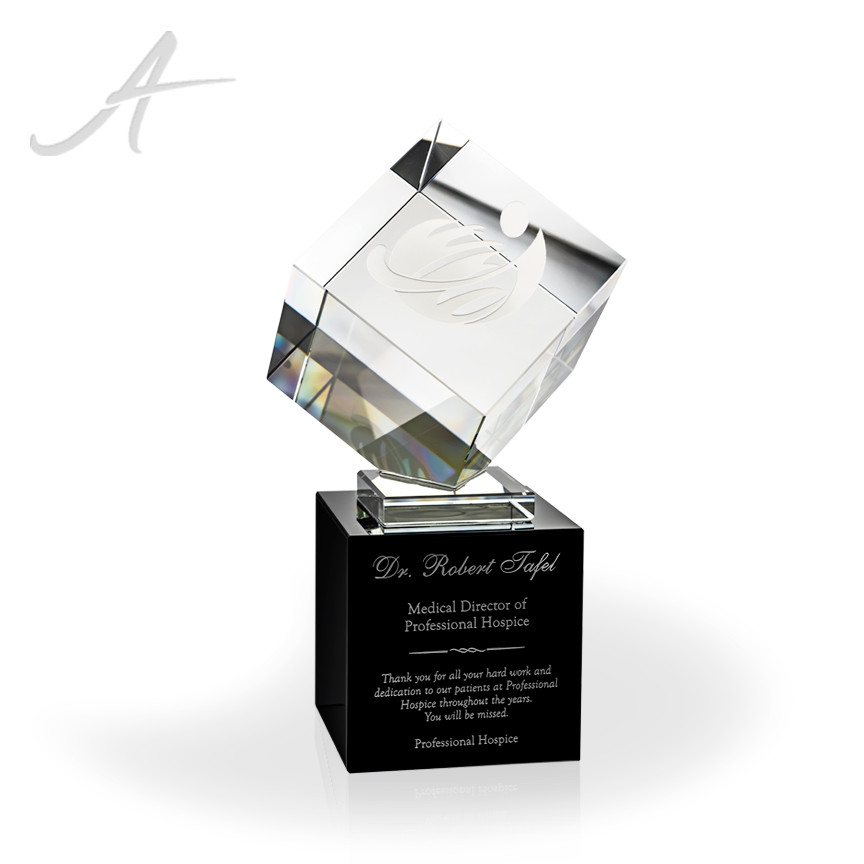 Ingot Crystal Cube Award | Engraved Crystal Awards | Awarding You