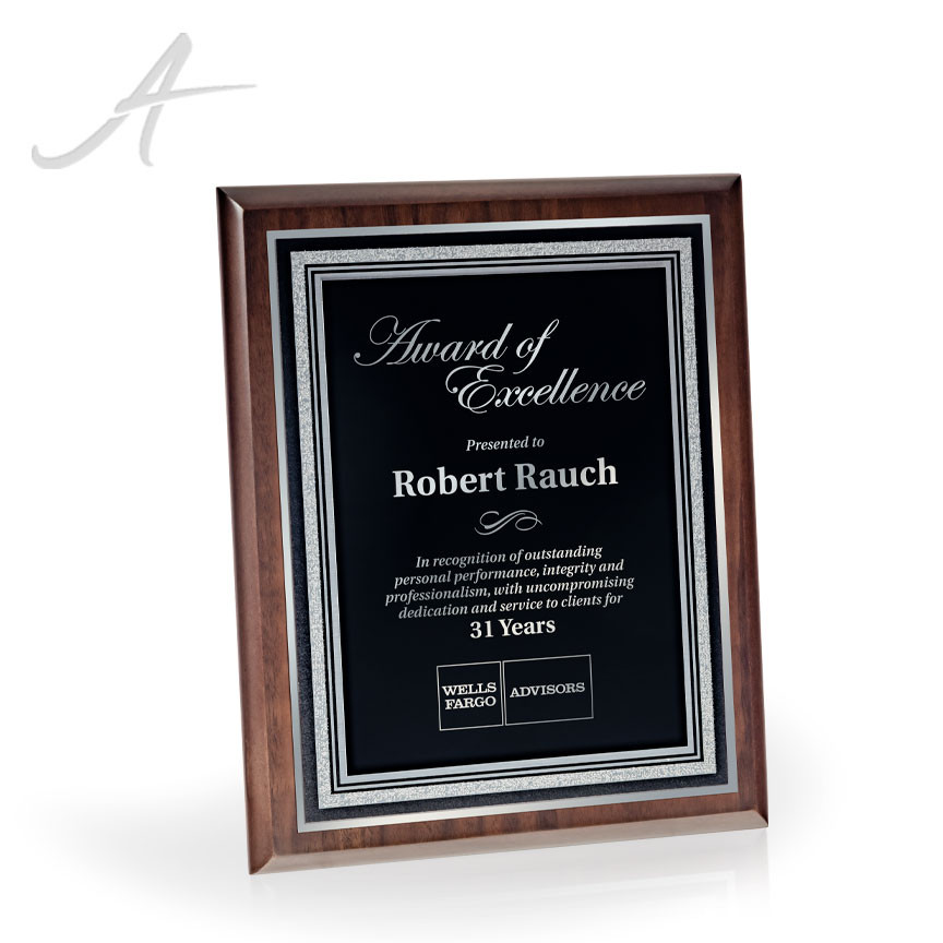Weber Walnut Award Plaques | Engraved Award Plaques | Awarding You