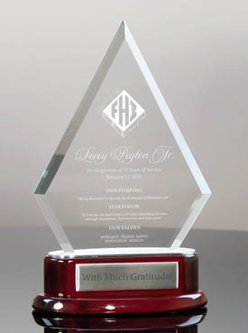 Engraved Custom Crystal and Glass Awards | Plaques | Personalized ...