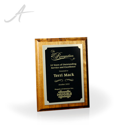 Goldwell Leadership Plaque, 6" x 8" | Engraved Award Plaques | Awarding You