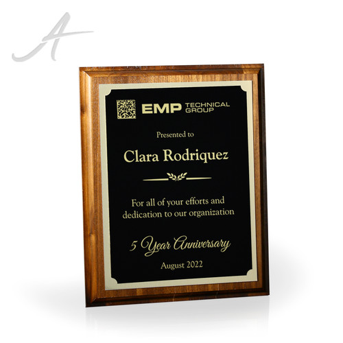Goldwell Leadership Plaque, 8" x 10" | Engraved Award Plaques ...