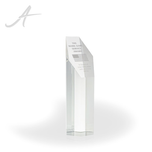 Compass Crystal Award - 10" Tall | Engraved Crystal Awards | Awarding You