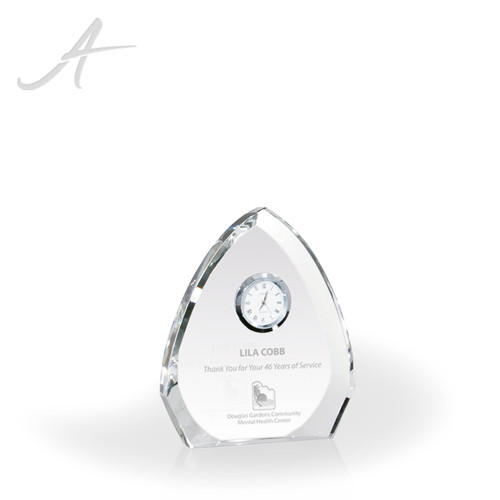 Catania Crystal Clock | Corporate Recognition Gifts | Awarding You