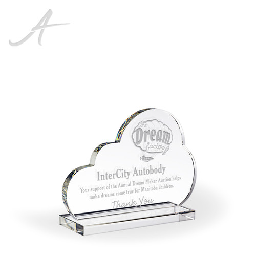 Crystal Cloud Award | Engraved Crystal Awards | Awarding You