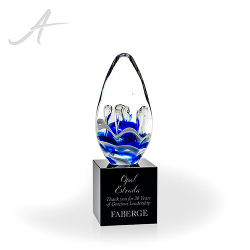 Halsted Art Glass Egg Award Black Cube Art Glass Awards Awarding You