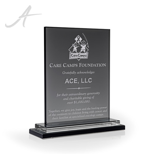 Slate Glass Award | Engraved Glass Awards | Awarding You