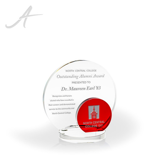 Red Moon Crystal Award | Engraved Crystal Awards | Awarding You