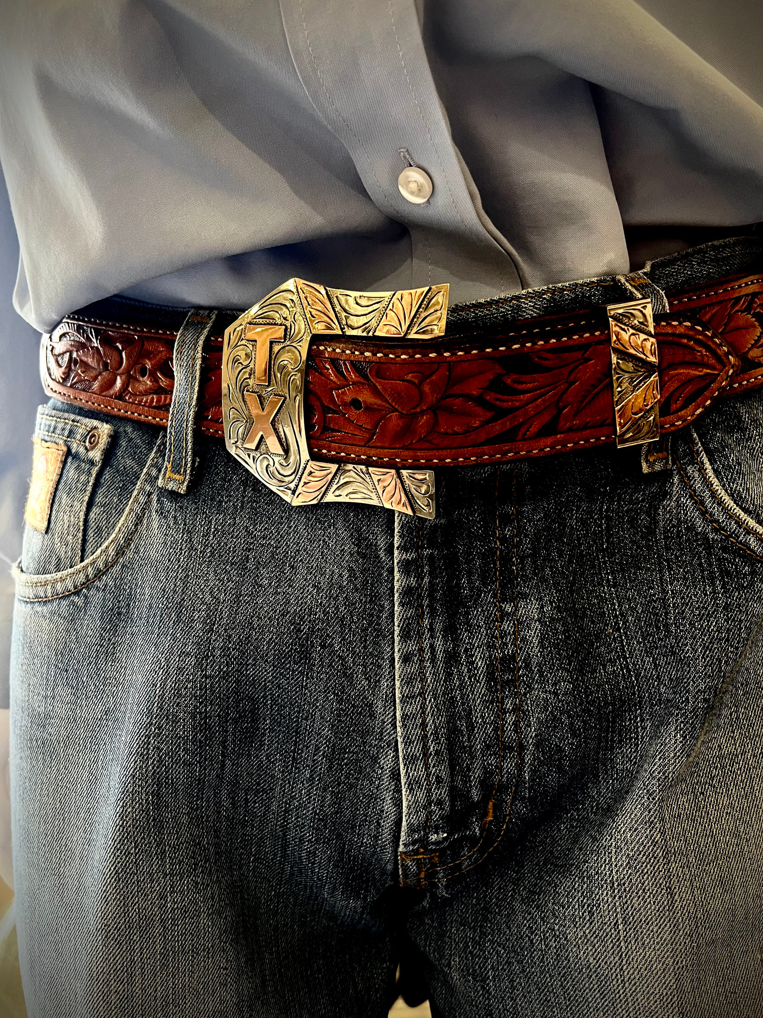 The Hays 2-Piece Ranger Buckle - Champion's Choice Silver - Hand ...