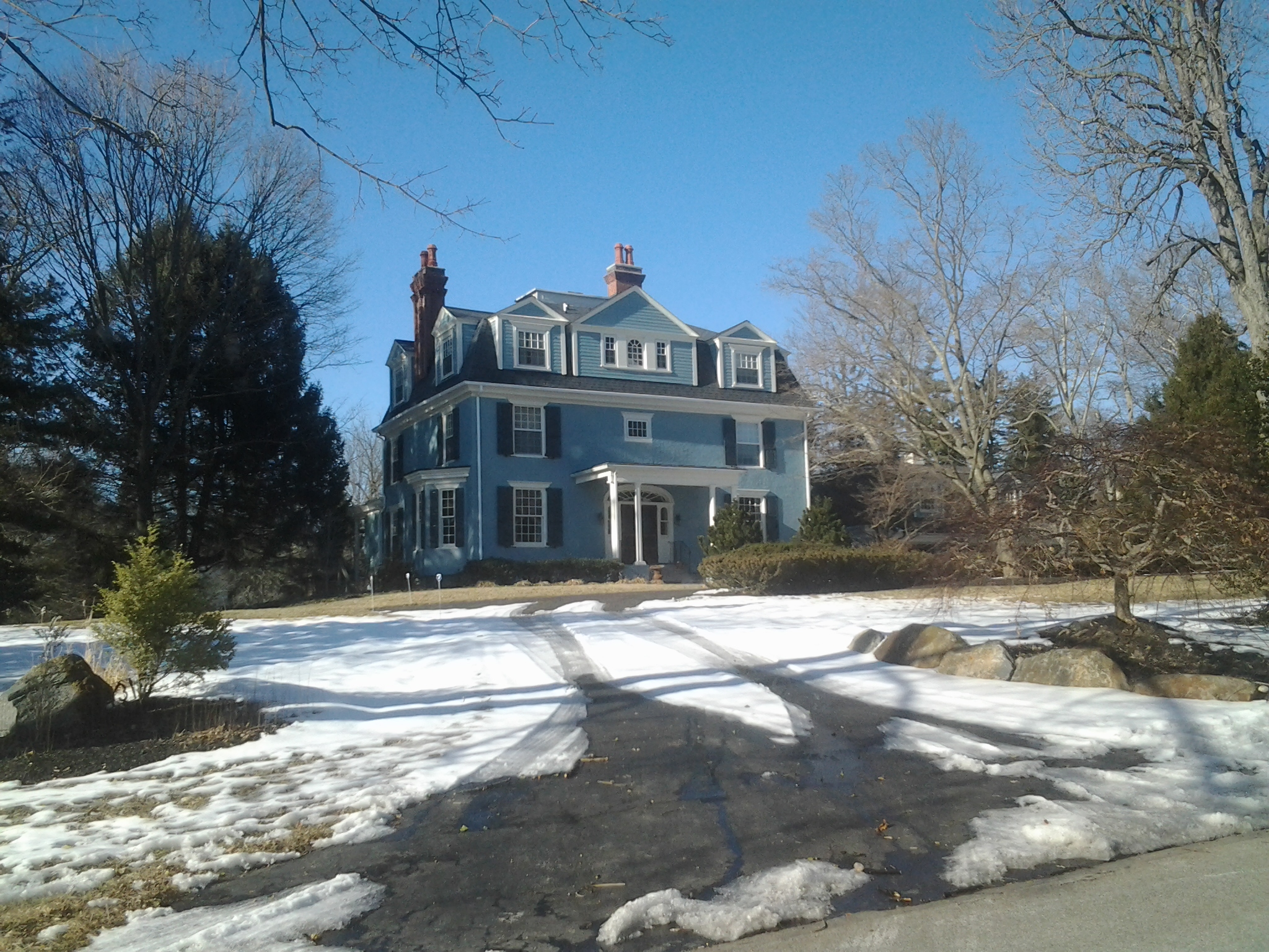 Edwardian in snow - Chimney Pot