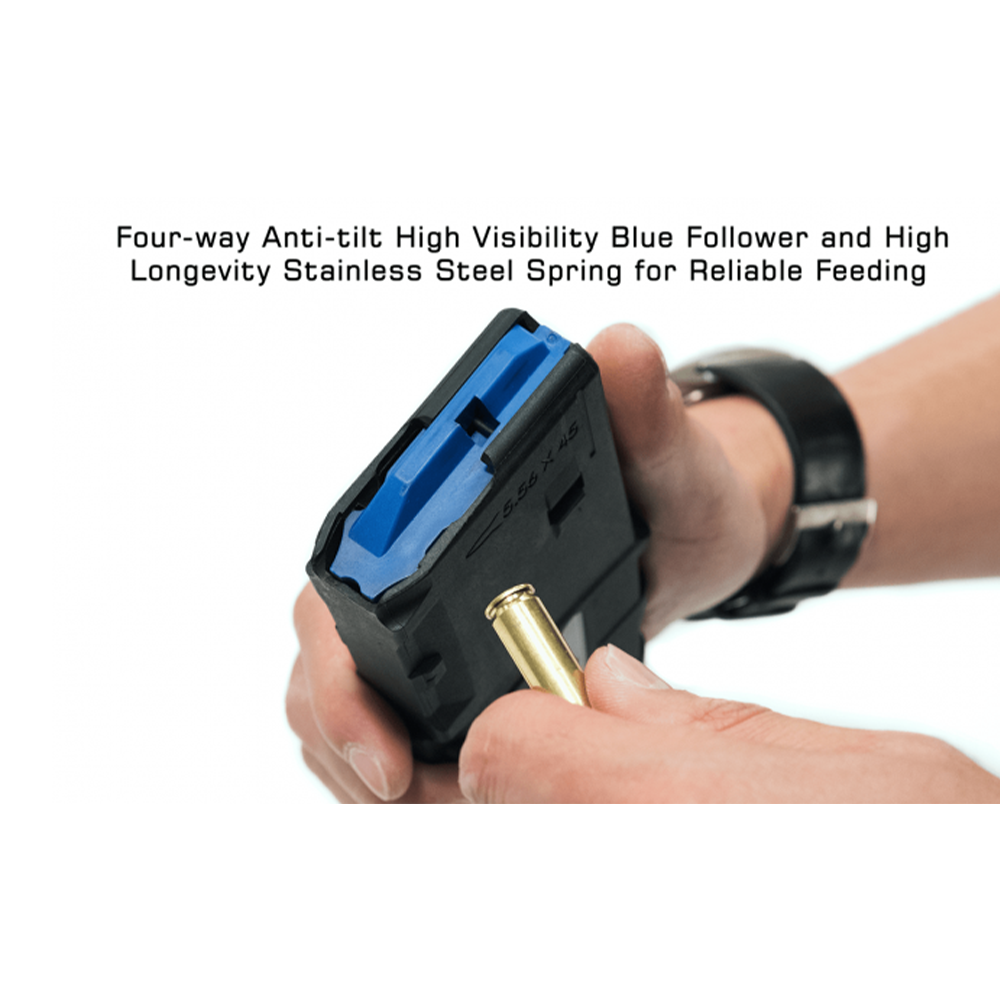 UTG Leapers Magazine AR15 30 Round Windowed Polymer Mag, .223/5.56 ...