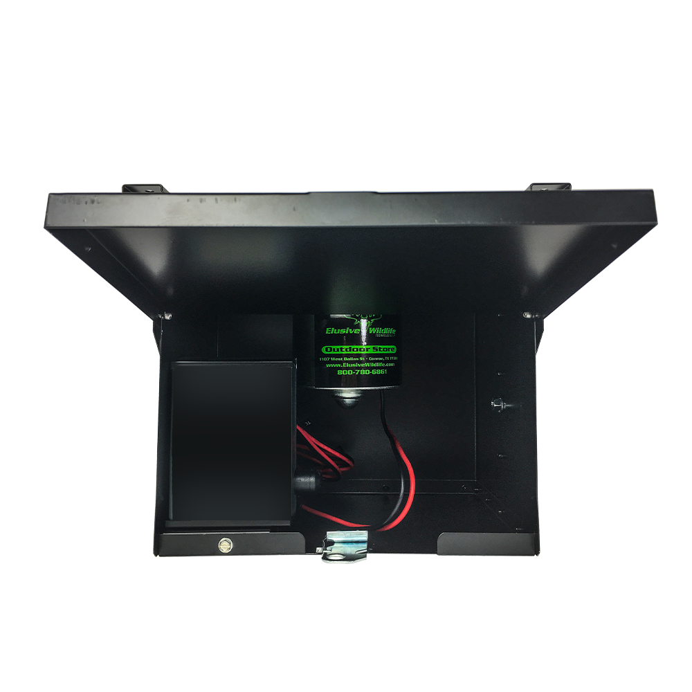 Feeder Control Box-12V motor- Swing Gate Scatter Plate -BLACK