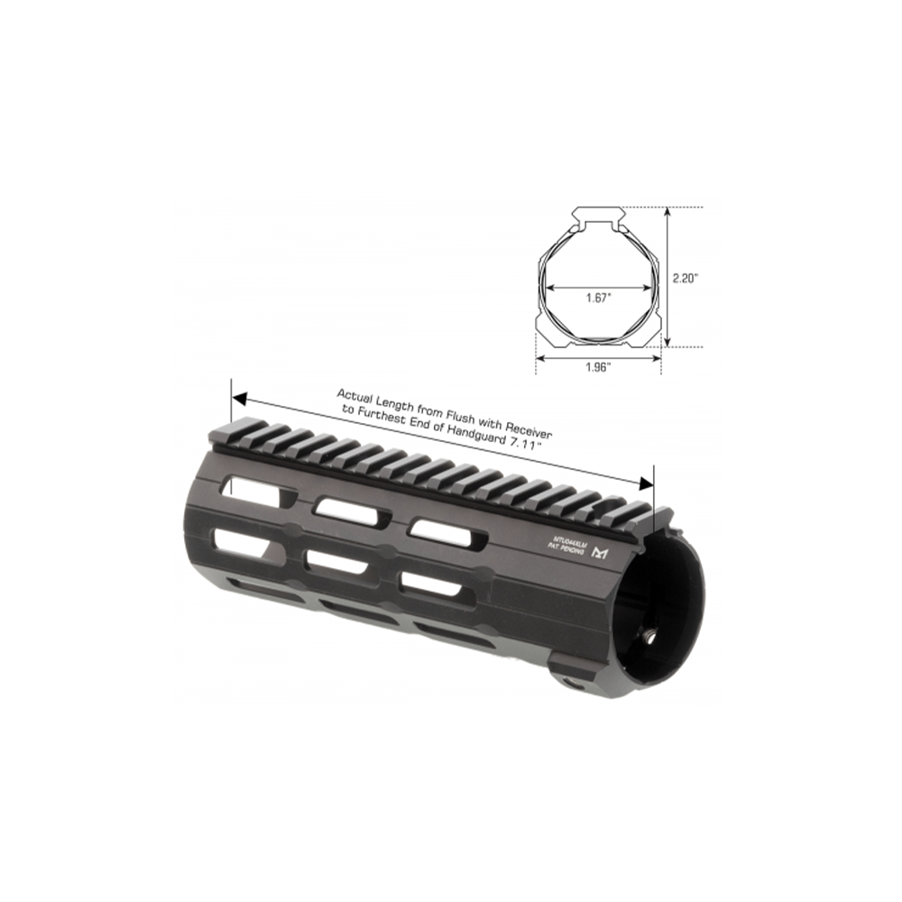 UTG Leapers Rail for Super Slim Free Float Handguard, 15 Slots ...