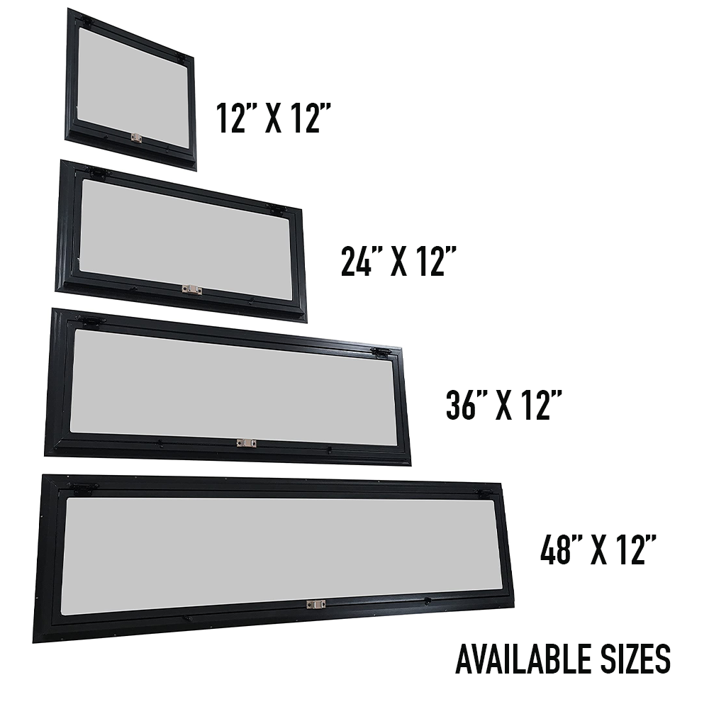 DeerView Blind Window Deluxe Hinge Glass for Deer Blinds and Shooting ...