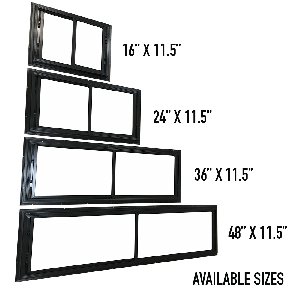 DeerView Blind Window Horizontal Slider Glass Windows for Hunting ...