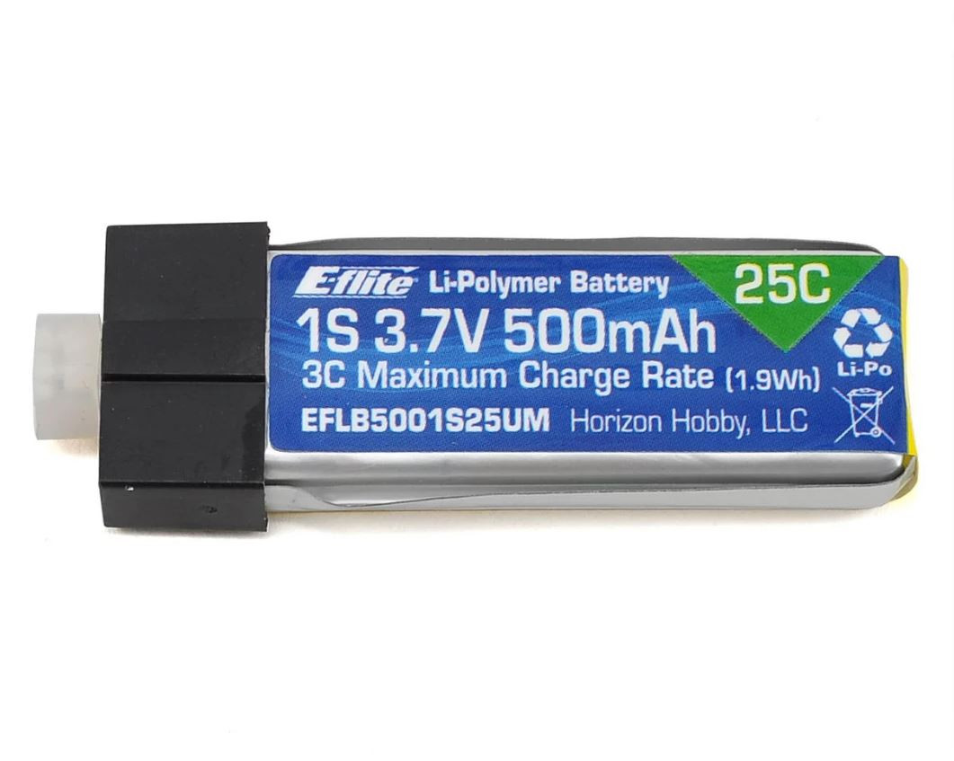 E-flite 1S EFLB5001S25UM 25C High Current LiPo Battery Pack w/UMX ...