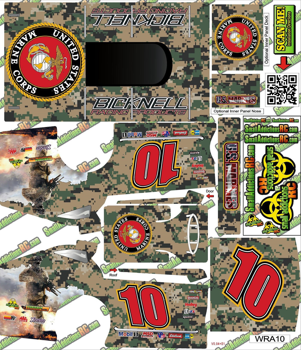 Wrap Addicts 10 Marines Mudboss Wrap Small Addictions Rc