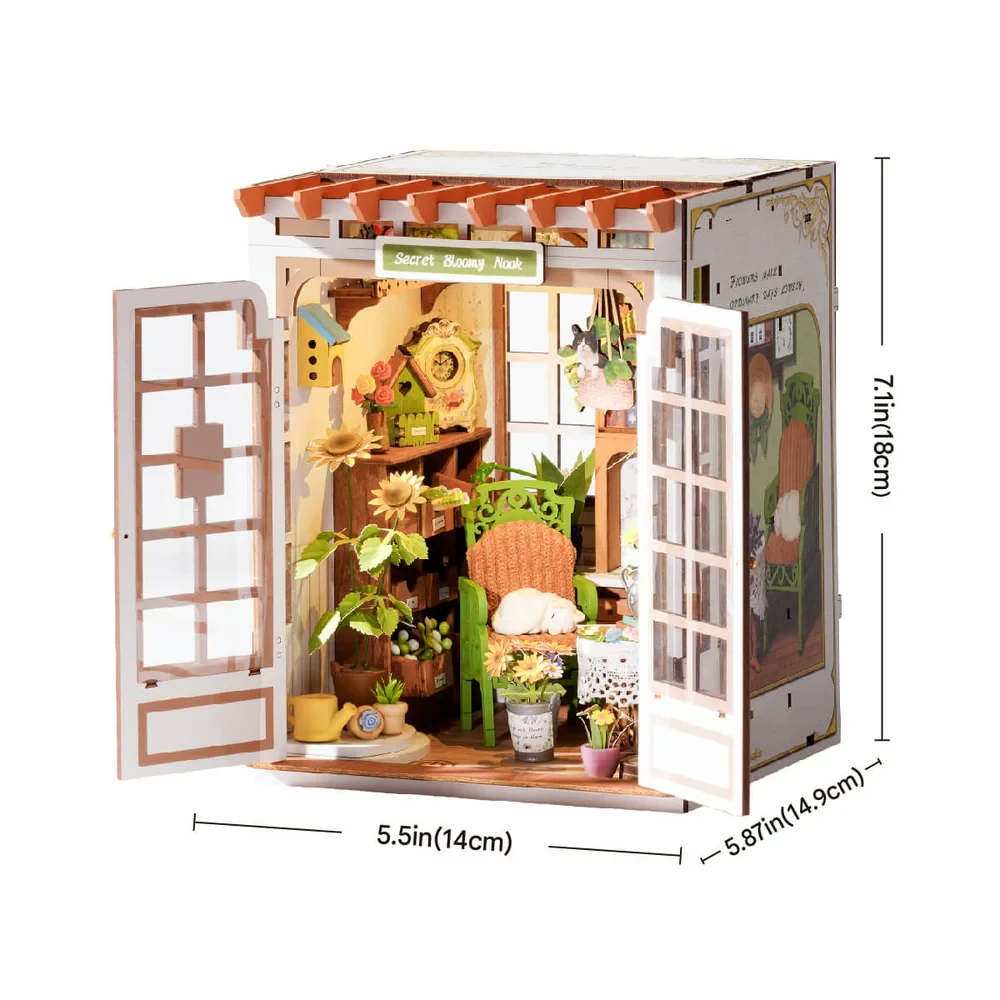 Rolife Secret Bloomy Nook DIY Book Nook TGE04 - Small Addictions RC