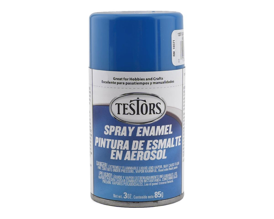 Testors Transparent Blue Enamel Spray Paint 3oz - Small Addictions RC