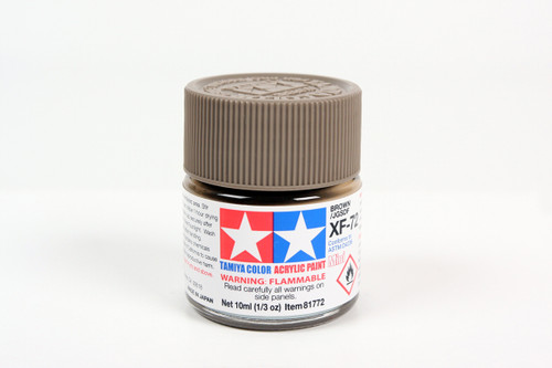 Tamiya 81772 Acrylic Mini XF72 Brown Paint (10ml) - Small Addictions RC