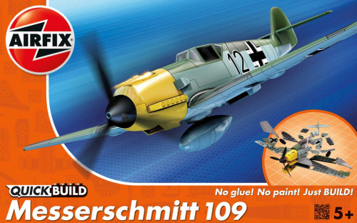 Airfix J6001 Quick Build Messerschmitt Bf109 Fighter (Snap) Model Kit ...