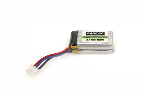 Rage RC 7.4V 500mAh LiPo Battery; Mini Trek - Small Addictions RC