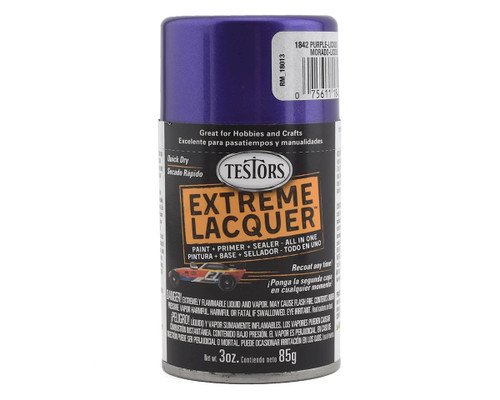 Testors One Coat Purple Licious Extreme Lacquer Spray 3 oz - Small ...