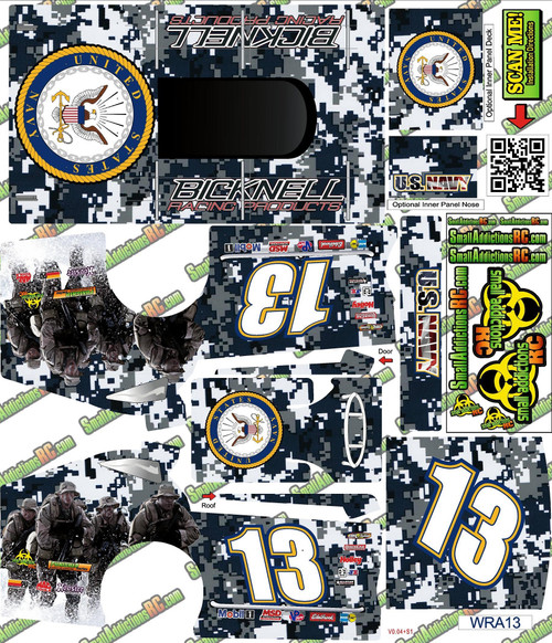 Wrap Addicts 13 Navy Mudboss Wrap Small Addictions Rc