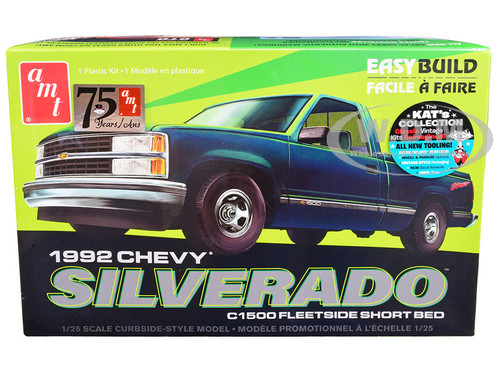 AMT 92' Silverado Shortbed Fleetside Easy Build 1:25 Model Kit - Small ...