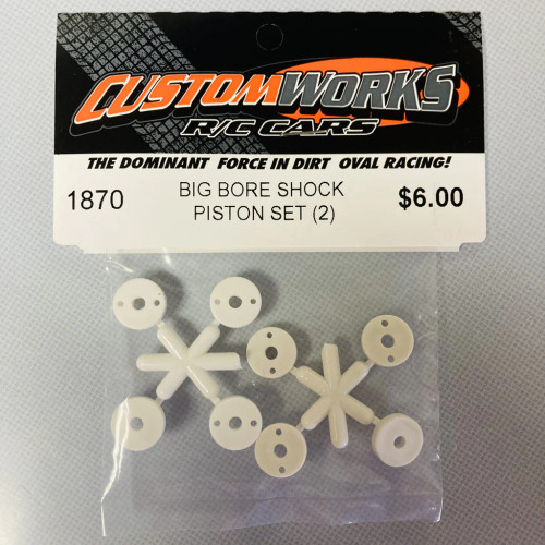 Custom Works 1870 Big Bore Shock Piston Set (2) - Small Addictions RC